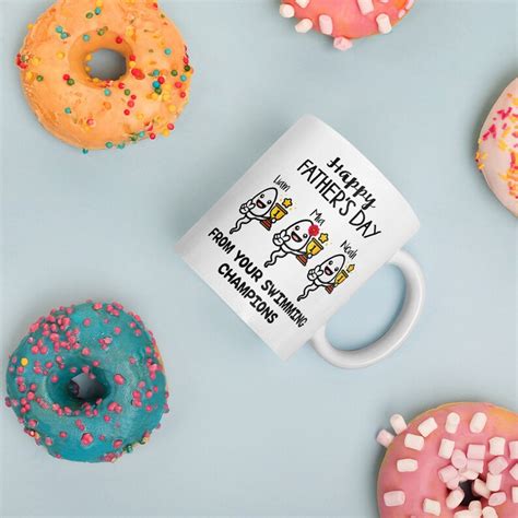 Funny Sperm Mug Personalized Daddy Mug Swimming Champions Etsy