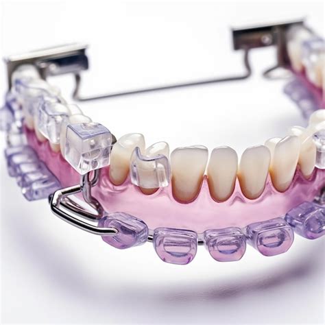 Premium Ai Image A Set Of Plastic Braces With Clear Plastic Edges And Clear Plastic