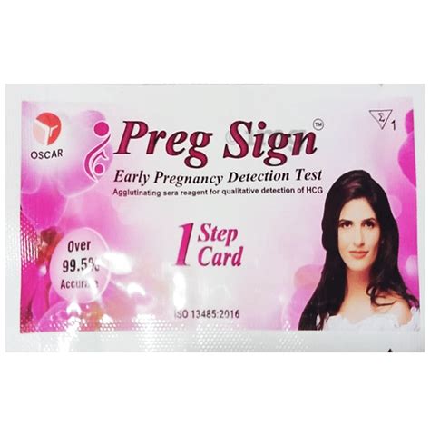 Preg Sign Test Kit Buy Packet Of 1 0 Test Kit At Best Price In India 1mg
