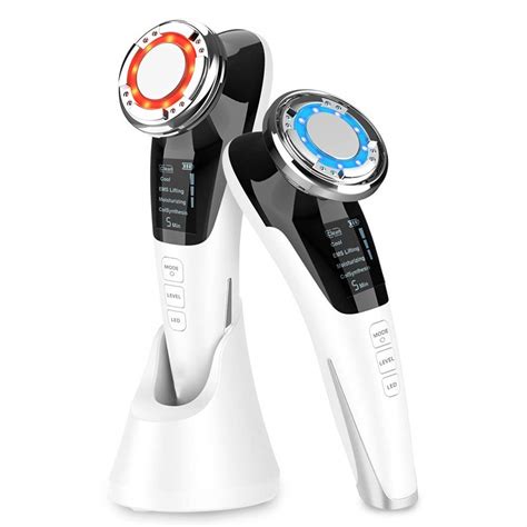 Supply Ems Facial Massager Led Light Therapy Skin Tightening Hot Cool