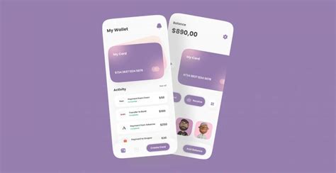 Figma Wallet App UI Template UI4Free