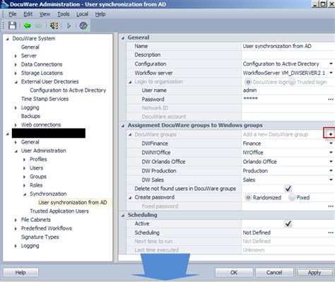 User Synchronization With Active Directory By Example · Docuware