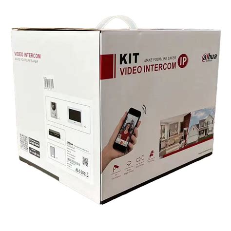 Dahua Intercom Kit 7 Monitor Wht 2mp Outdoor Camera 4 Poe Switch