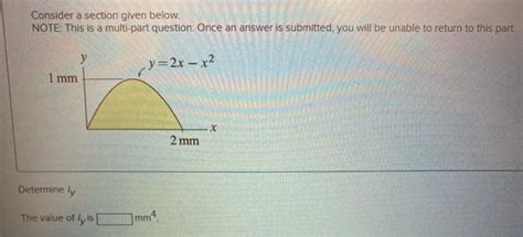Solved Consider A Section Given Below Note This Is A