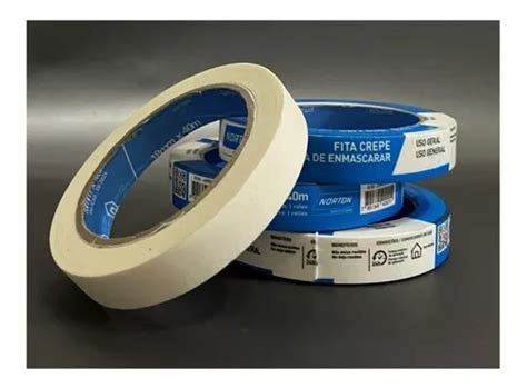 Pack 10 Cinta Papel Masking Tape Norton 18mm X 40 Mts