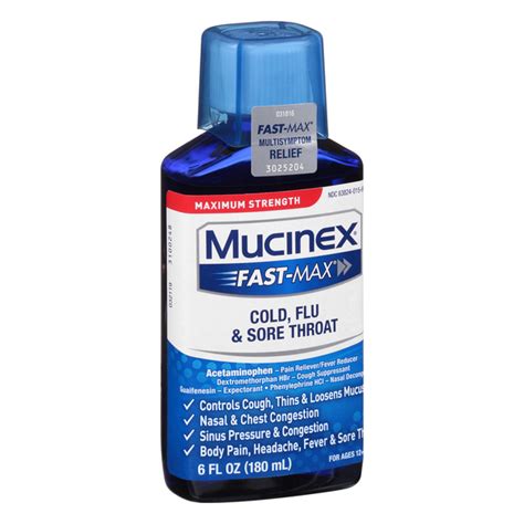Mucinex Fast Max Maximum Strength Cold Flu And Sore Throat Hy Vee