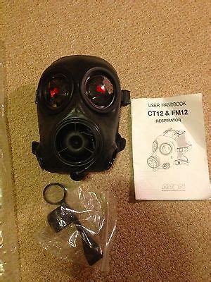 British Avon Fm 12 Cbrn Respirator Gas Mask Sas Sog~not S10 Sf10 Size 1
