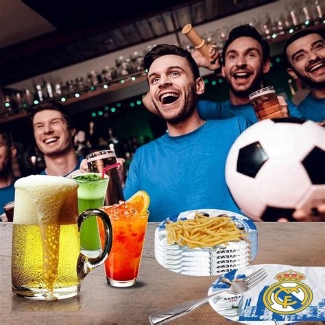 40 piezas de suministros para fiesta de cumpleaños del Real Madrid