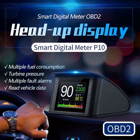 Бортовой компьютер HUD P10 obd2 - купить по выгодным ценам в интернет ...
