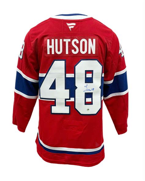 Lane Hutson Autographed Jersey Razilia