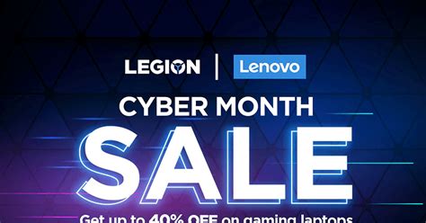 Lenovo Legion Cyber Month Sale Offers Up To Percent Off Gaming Laptops
