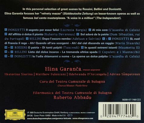 Elina Garanca Bel Canto Arias Elina Garanca Muziek