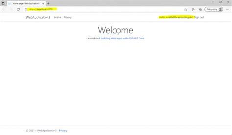 Create An Aspnet Core Web App Using Azure Ad Authentication