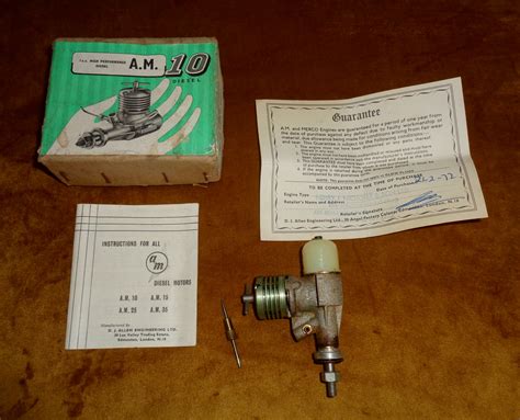 1970s Am10 Diesel Motor For 1cc Model Aircraft Mullard Antiques And
