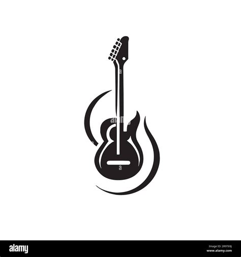 Guitar Logo Cut Out Stock Images And Pictures Alamy