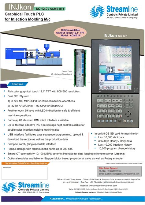 Plc For Injection Moulding Machine Streamline Controls Private Limited Controls
