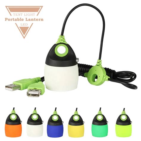 Waterproof Led Tent Lamp Usb Powered Portable Lantern Nightlight