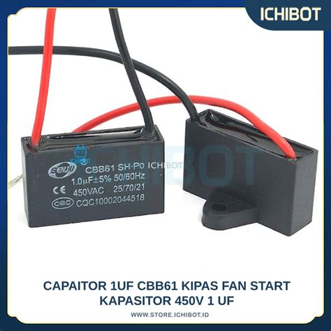 Jual Capaitor 1uf Cbb61 Kipas Fan Start Kapasitor 450v 1 Uf Shopee