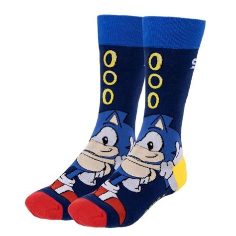 Pack Of 3 Pairs Of Sonic Socks Perfect As A T