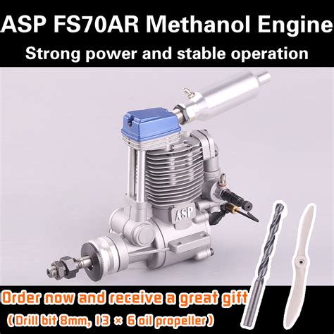 Original ASP FS70AR 70 Grade Scale 11 5cc Four Stroke Methanol Nitro