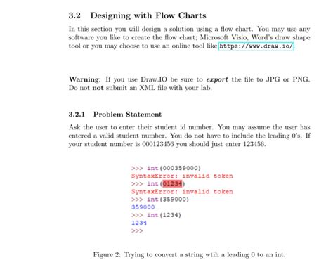 solved 3 procedure 3 1 implementing from flow chart write a