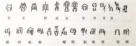 甲骨文贝字 怎么写 字形 大山谷图库