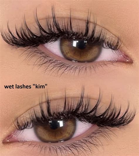 Wet Lashes Kim Lashes Makeup Lashes Fake Eyelashes Perfect Eyelashes