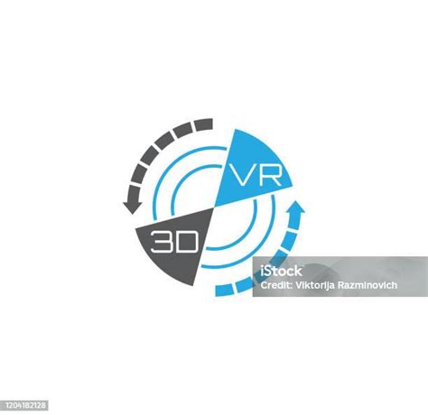 그래픽 및 웹 디자인에 대한 배경에 가상 현실 Vr 관련 아이콘 웹 또는 모바일 앱에 대한 창조적 인 일러스트 개념 기호입니다