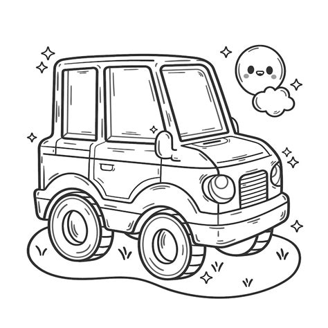 자동차 색칠 공부 벡터 Freepik에서 무료 고품질 벡터를 다운로드하세요 Freepik