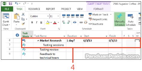 Cara Indent Task Di Project 2013