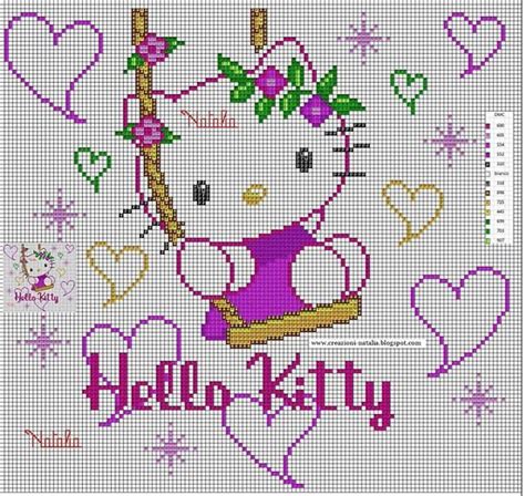 108 Best Cross Stitch Hello Kitty Images On Pinterest Cross Stitch