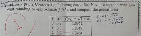solved question 2 [8 pts] consider the following data use