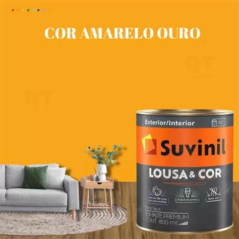 Tinta Lousa Amarelo Ouro Suvinil Para Parede 800ml MercadoLivre