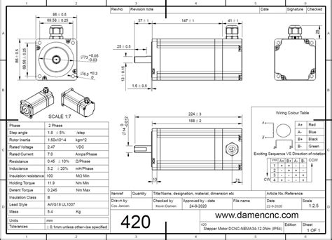 Nema 34 Stepper Motor Wiring Diagram Wiring Diagram