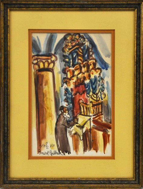 David Gilboa Praying At The Ari S Shul In Tzfat Rishon Art Gallery