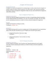 Complete Predicate Logic Homework Categorical Propositions Course Hero