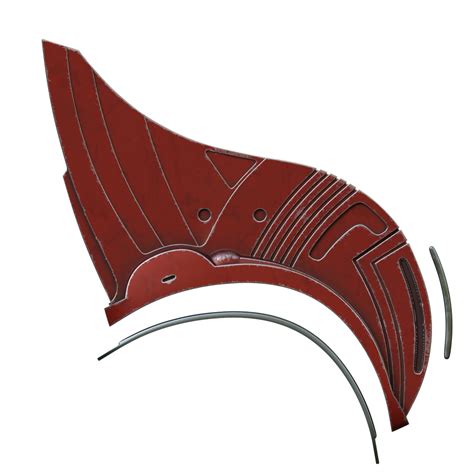 Yondu Prototype Fin 3d Print Model Wireframe