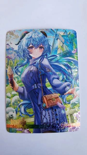 Ganyu Goddess Story Genshin Impact Sexy Waifu Girl Doujin Anime Card