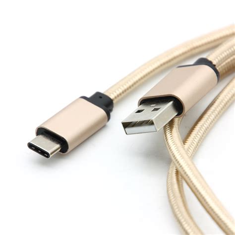 WGGE METAL USB To USB Type C USB C Cable Ft Nylon Braiding W G Global