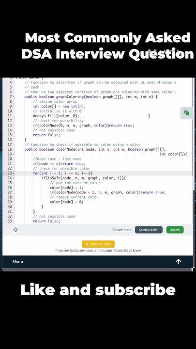 M Coloring Problem Recursion And Backtracking Interview Prep Quick Recap Dsa Java Gfg