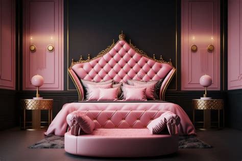 Exclusive Modern Bed And Bedroom Generated Ai Stock Illustration