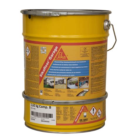 Peinture Époxydique À Deux Composants Sikafloor Garage Ral 7032 ...
