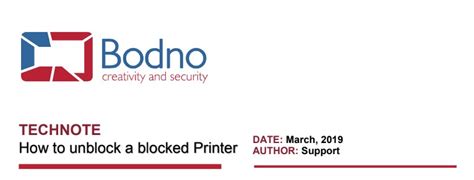 How To Unblock A Blocked Printer Bodno