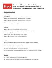 GEOG 1F91 Lab Assignment 1 Fillable PDF Answer Sheet Pdf Department Of Geography And Tourism