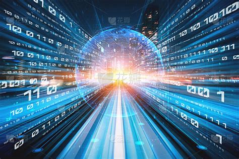 数字数据流与运动模糊的道路，以创建快速传输的视觉