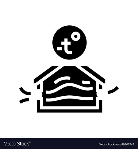 Passive Cooling Green Building Glyph Icon Vector Image