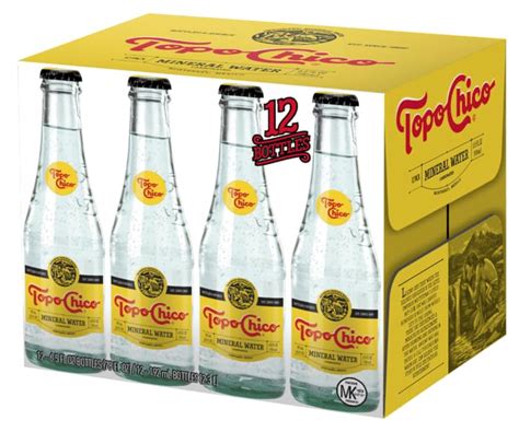 Agua Mineral Natural Topo Chico Caja Con 12 Botellas De Vidrio De