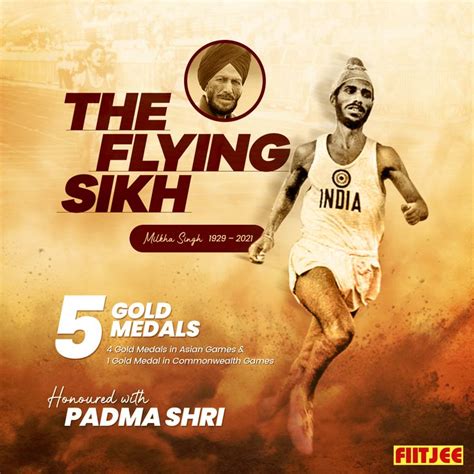 The Flying Sikh Milkha Singh Singh Sikh Asian Games