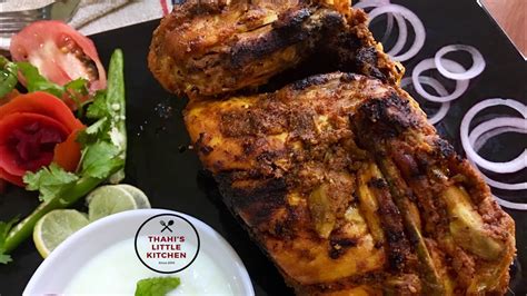 Whole Chicken Tandoori In Gas Stove Restaurant Style Tandoori Chicken