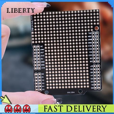 Proto Shield ต้นแบบบอร์ดขยายบอร์ด Pcb สองด้านสําหรับ Arduino Uno R3